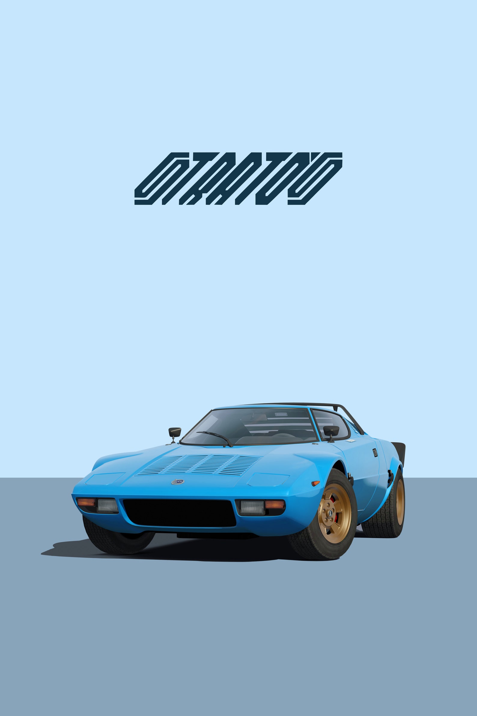 Lancia Stratos HF. Digital Poster. Gift for Man. Car Posters. Wall Art ...