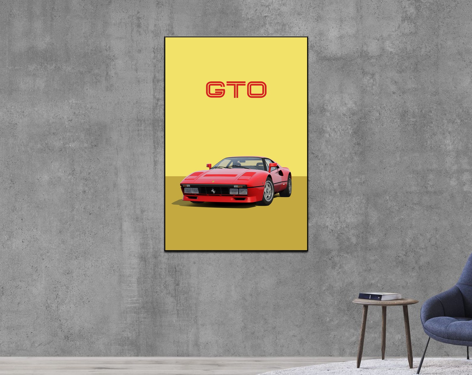 Ferrari 288 GTO. Digital Poster. Gift for Man. Car Posters for Boys ...