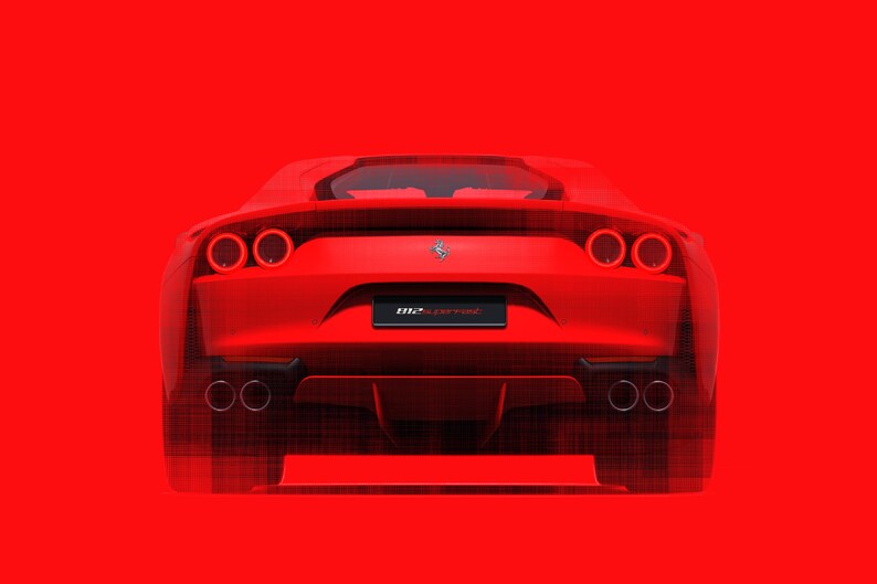 Ferrari 812 Superfast. Digital Poster. Gift for Man. Car - Etsy