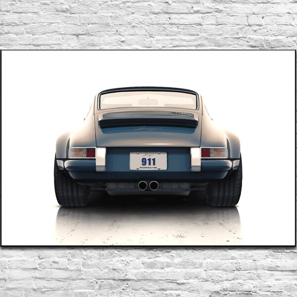 Singer Porsche Poster - Etsy