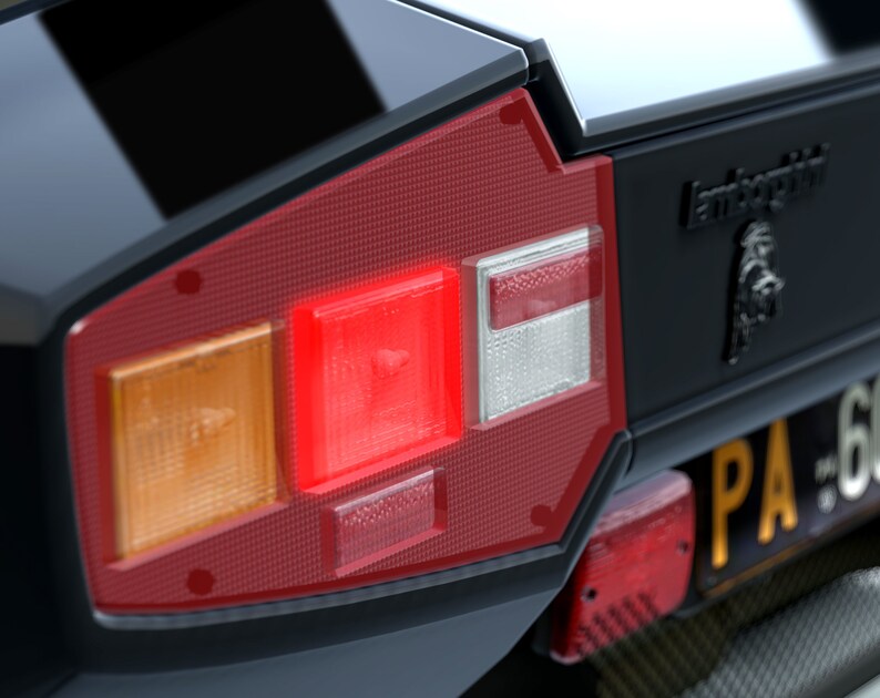 Lamborghini Countach LP5000 S Quattrovalvole Digital Poster Gift for ...