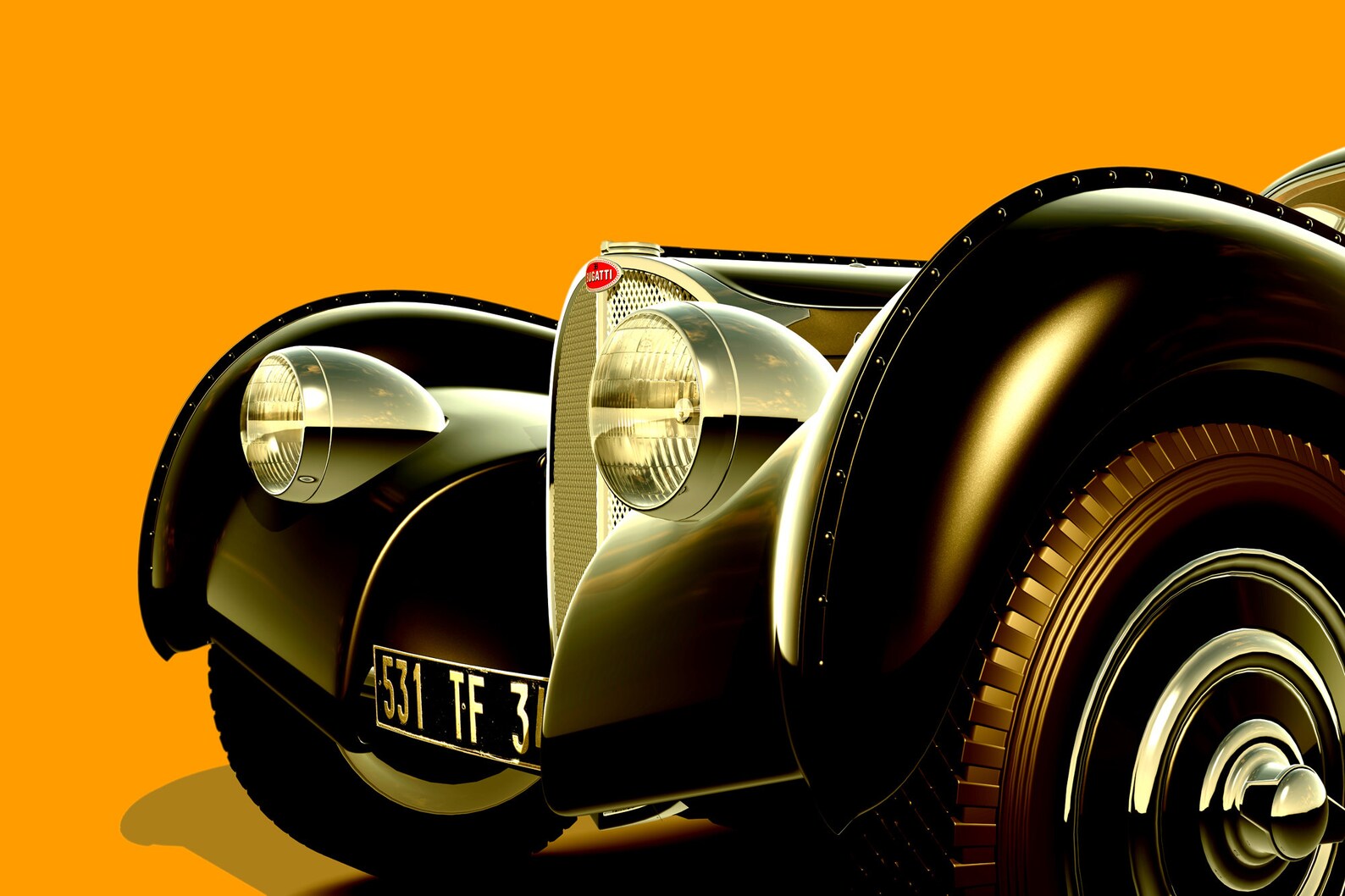 Bugatti Type 57SC Atlantic. Digital Poster. Gift for Man. Car Posters ...