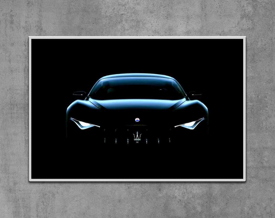 Maserati Alfieri Digital Poster Gift for Man Car Posters for Boys Wall ...