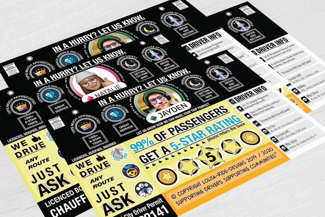 Uber Tip Sign Printable Uber & Lyft Rideshare Sign Improve Uber Ratings ...