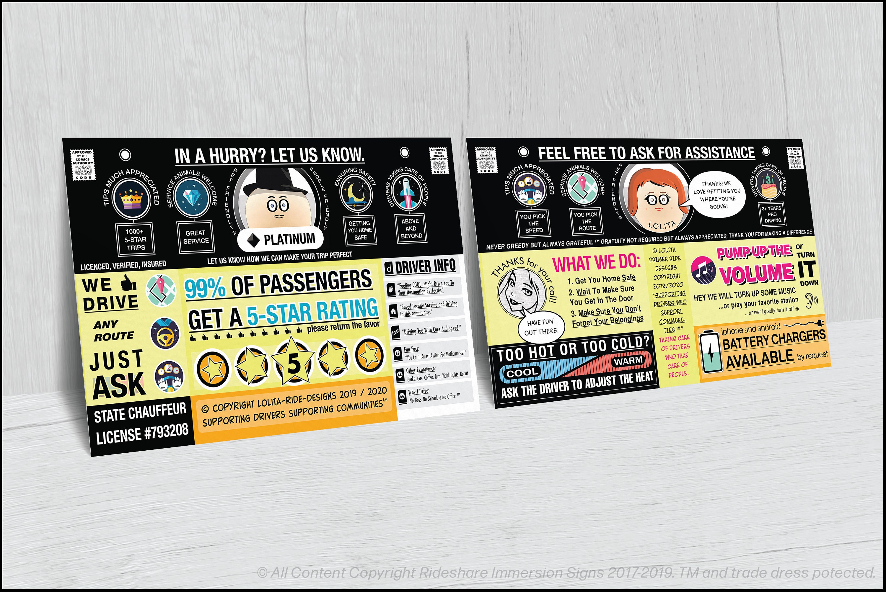 Uber Tip Sign Printable Uber & Lyft Rideshare Sign Improve Uber Ratings ...