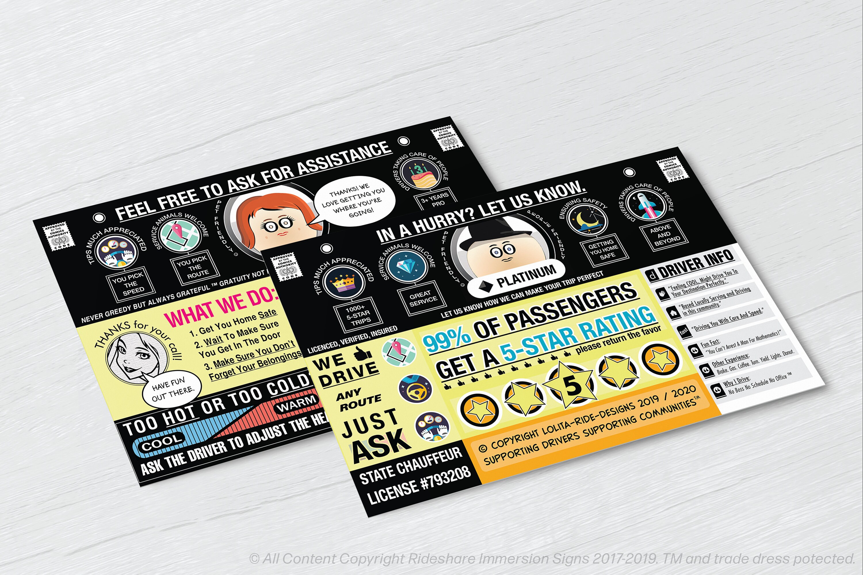 Uber Tip Sign Printable Uber & Lyft Rideshare Sign Improve Uber Ratings ...