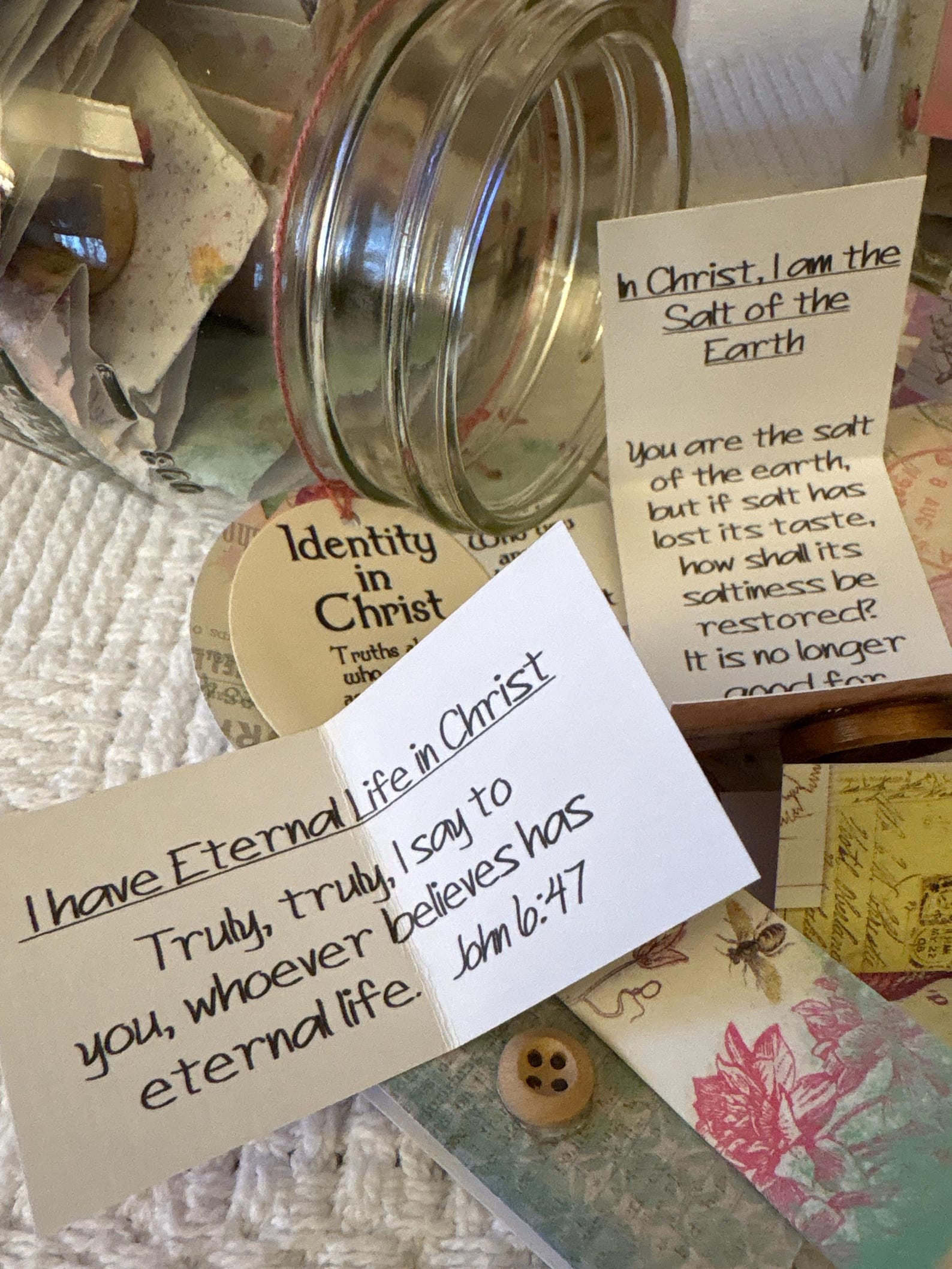 Identity in Christ Scripture Jar: Encouraging Verses for Believers - Etsy