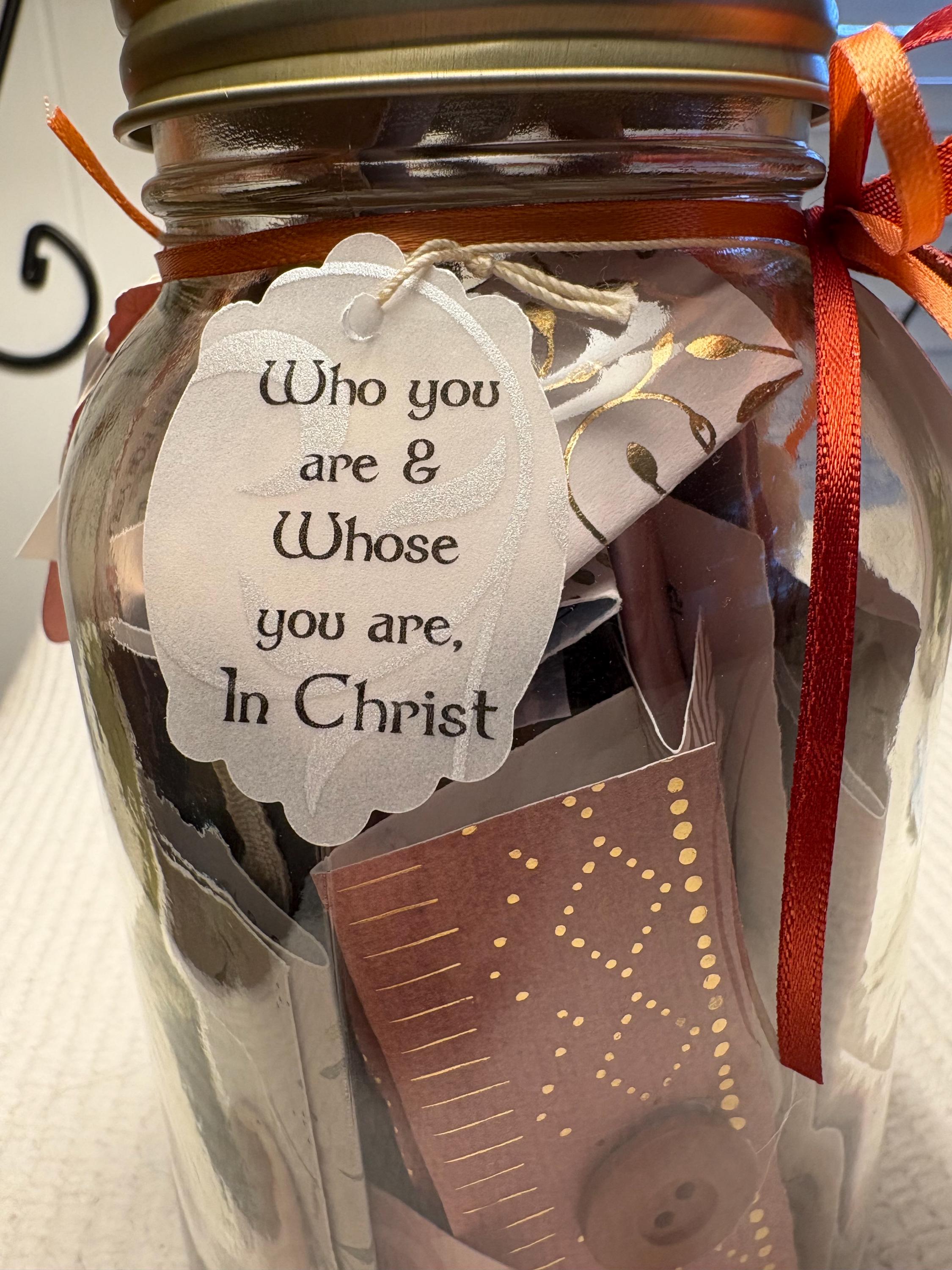 Identity in Christ Scripture Verse Jar: Encouragement Gift - Etsy
