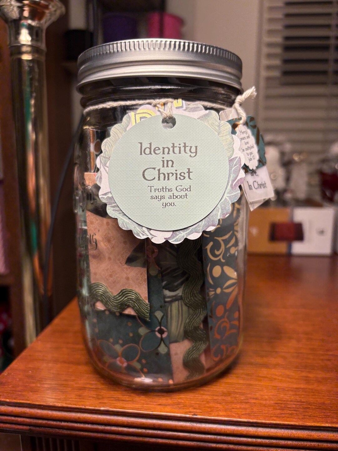 Identity in Christ Scripture Verse Jar: Encouragement Gift - Etsy