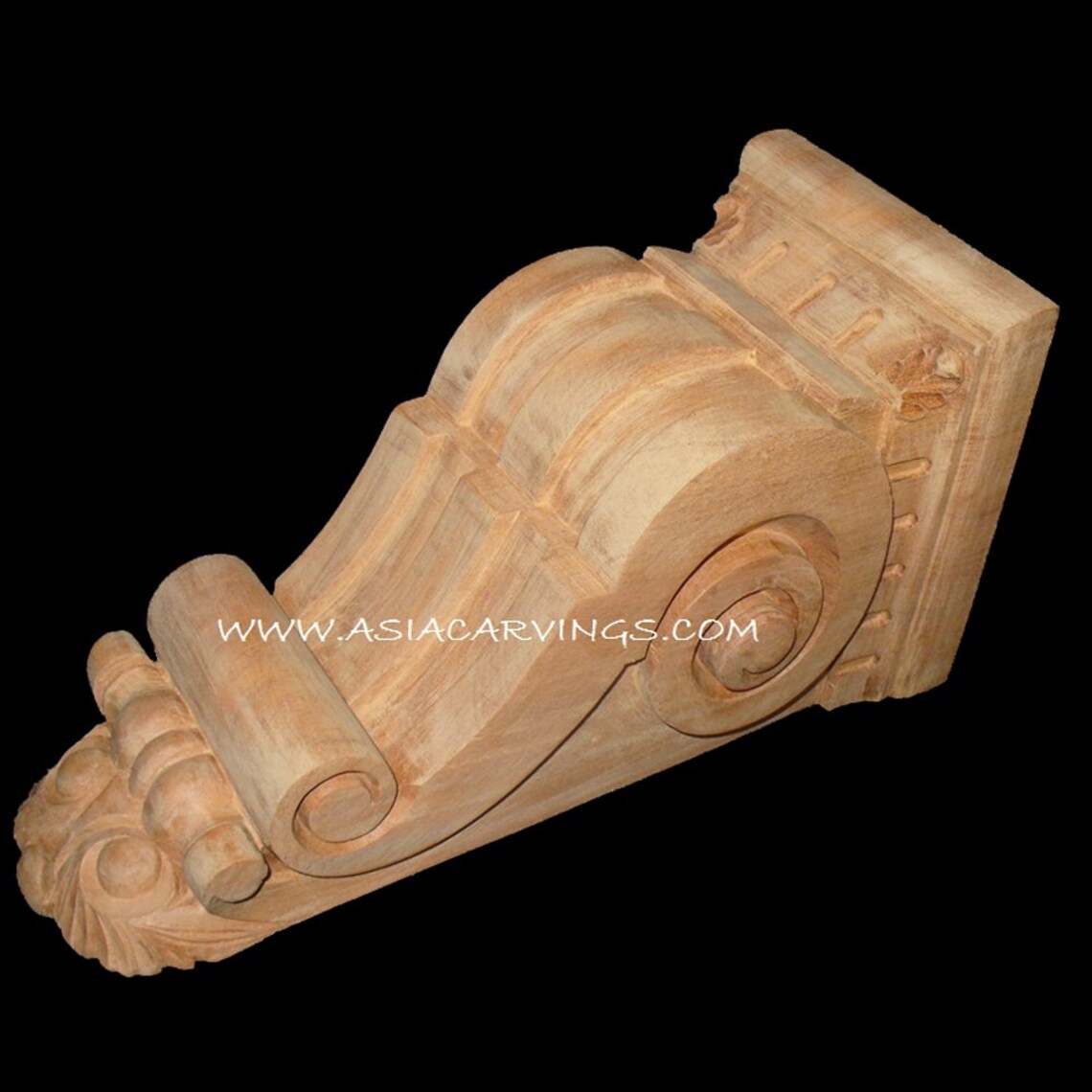 CBL-03: Handmade Handcarved Fluted Corbels Brackets Self | Etsy