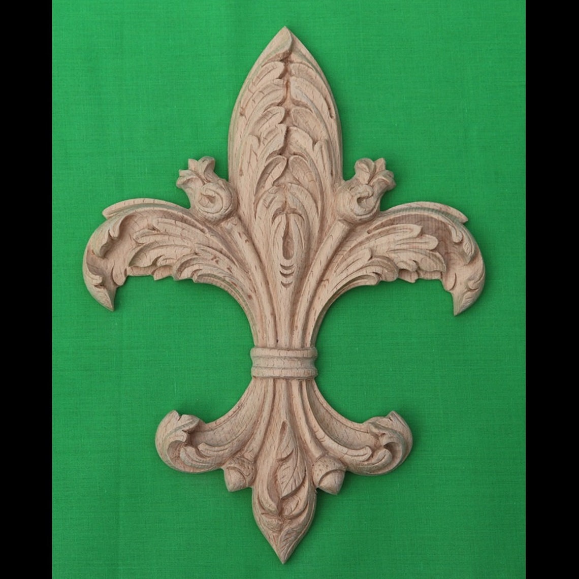 FLR-10: Hand Carved Wood Decoratives Ornaments Victorian Christ Cross ...
