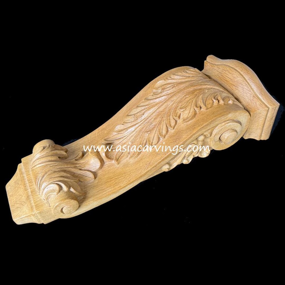 CBL-13: Hand Carved Classic Acanthus Corbel | Bracket Self-support ...