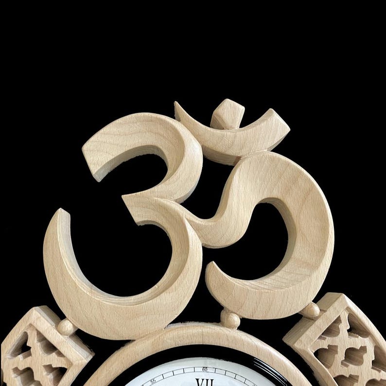WDC-13: Handmade Hand Carved Decorative Woodcarvings Wall Clock - Hindu ...