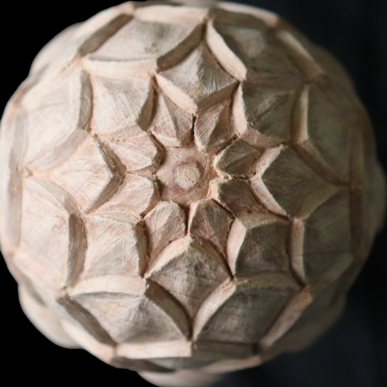 KNB-06: Handmade Handcarved Artichoke Knob Stair Post | Etsy