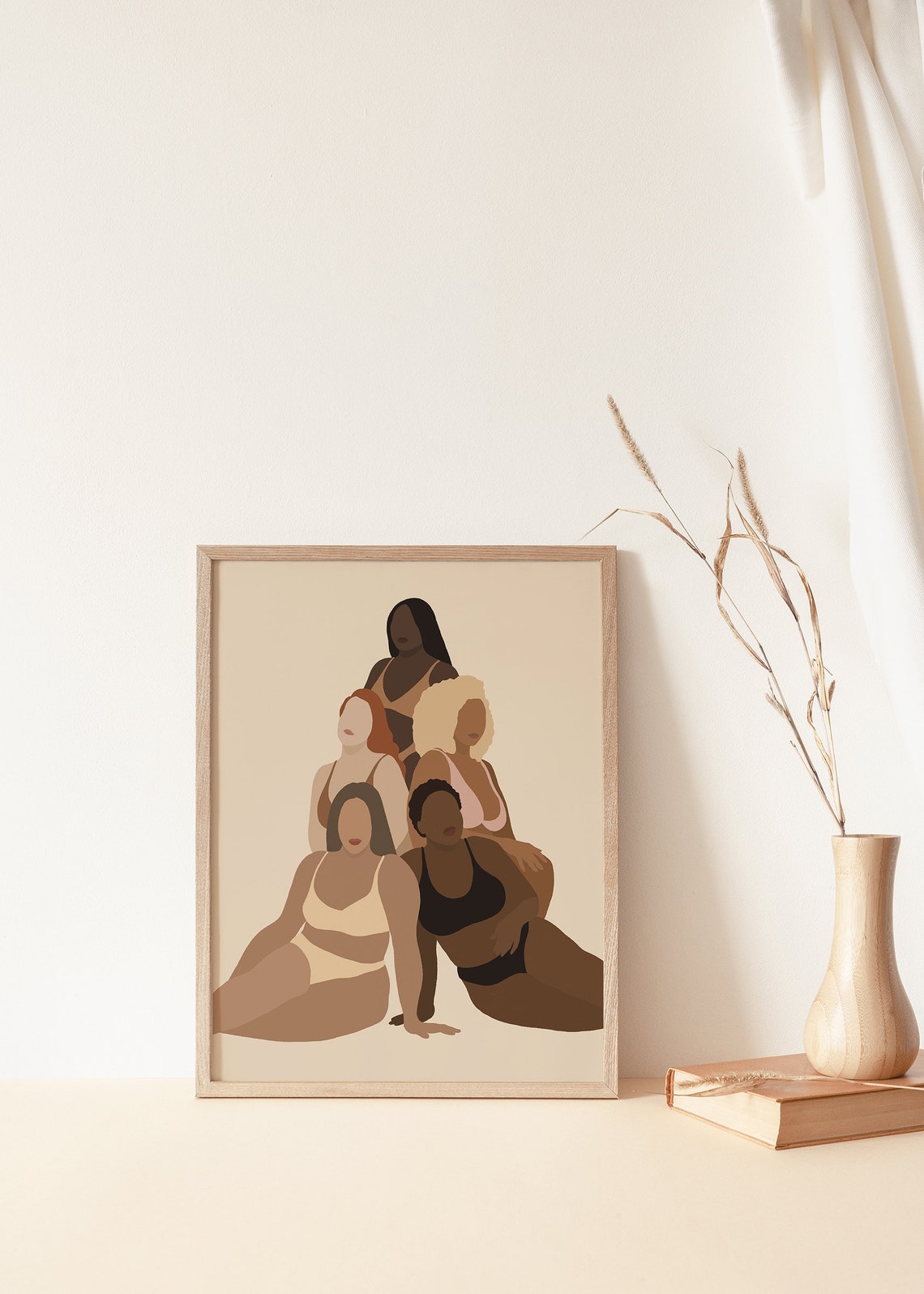 Body Positive Art Women Empowerment Art Print Diversity Art Etsy