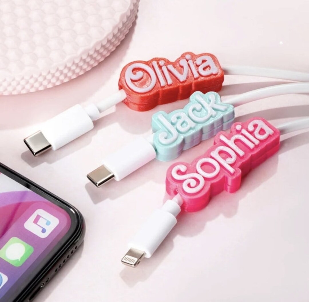 Custom 3D Printing USB Cable With Name Personalized Acrylic - Etsy