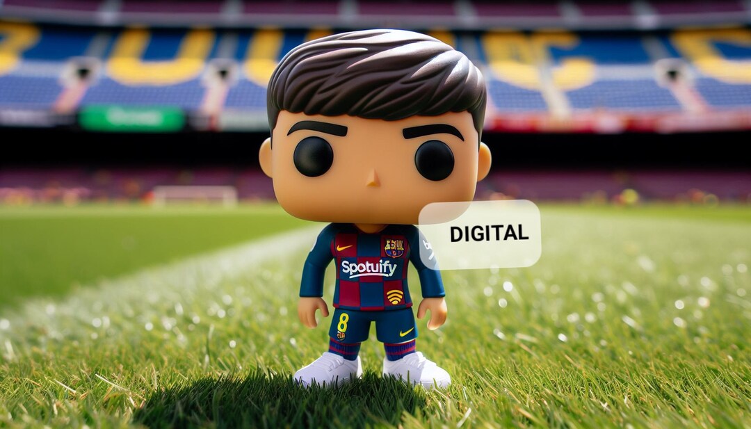 DIGITAL FILE: Pedri Illustration Pop. Barça Fan. Spanish Soccer Team ...