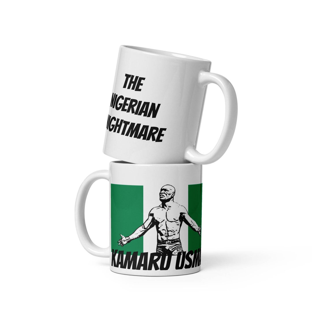 Kamaru Usman Mug, the Nigerian Nightmare Mug, Kamaru Usman Mma, Mixed ...