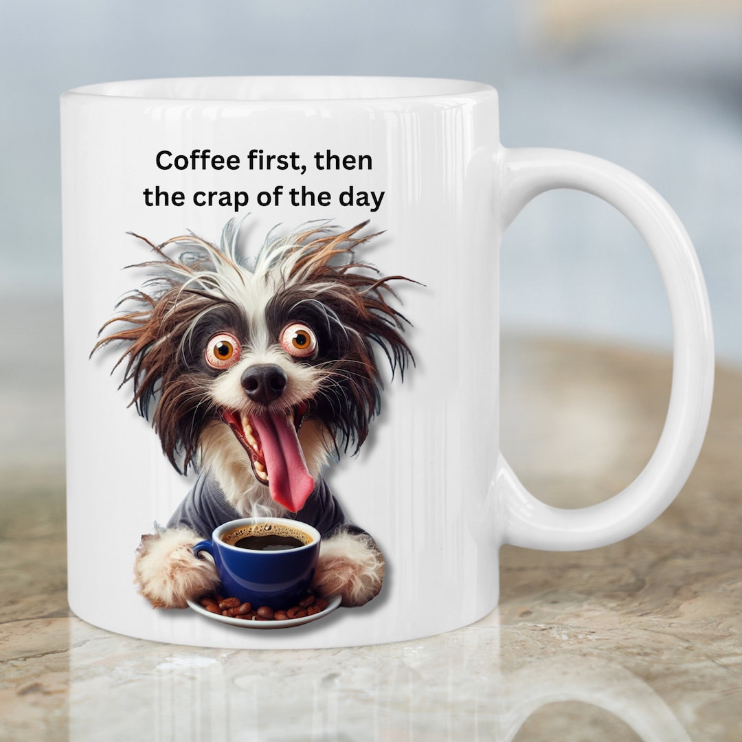 Sublimation Mug Template, Digital Download, Coffee First, Funny Mug ...