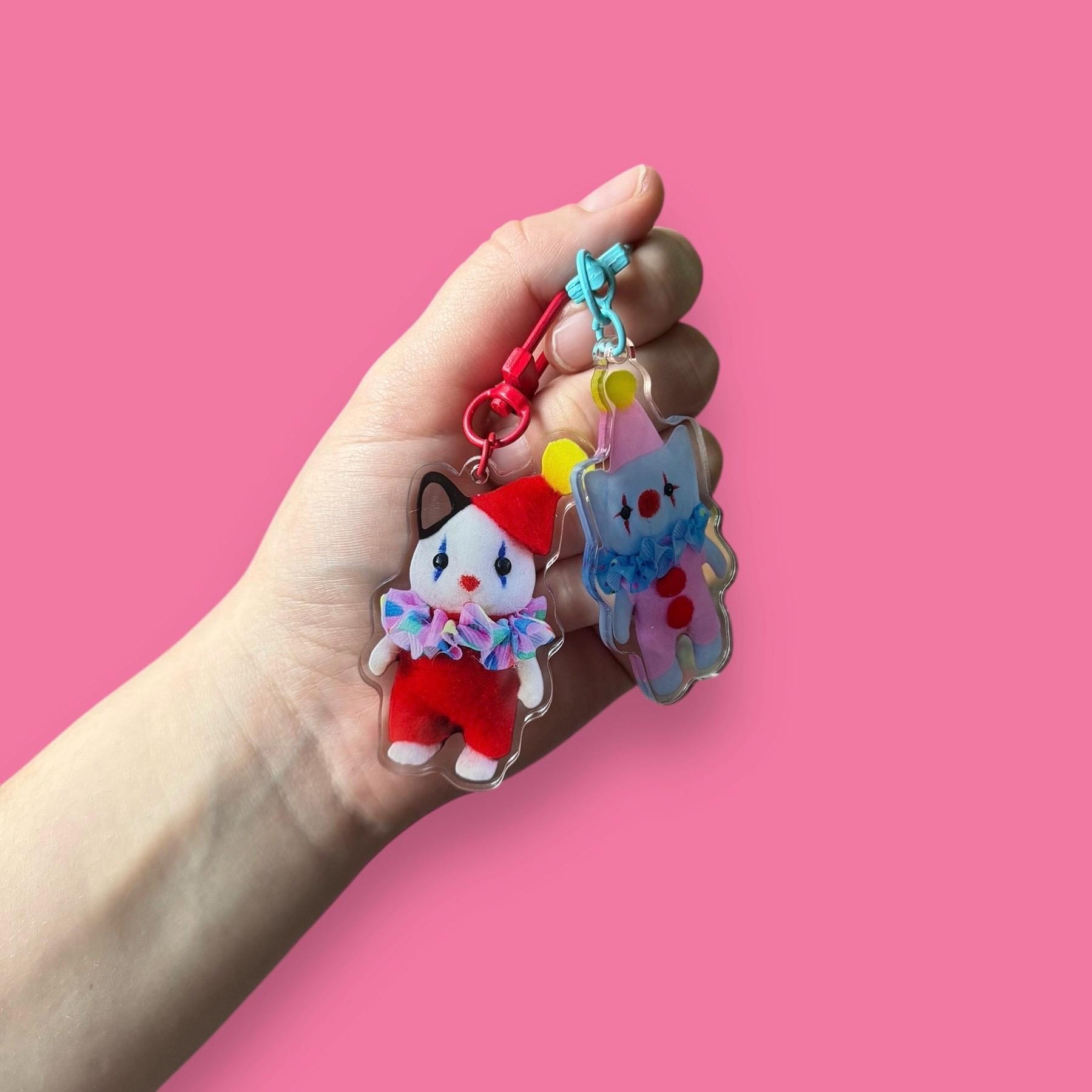 Clown Critters Acrylic Keyrings - Etsy