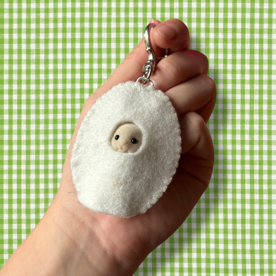 Egg Critter Felt Keychain Figure Included - Etsy
