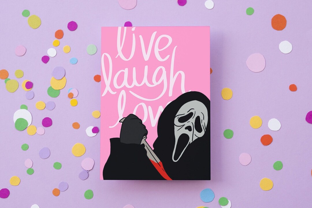 Scream Live Laugh Love Quote Art Print - Etsy