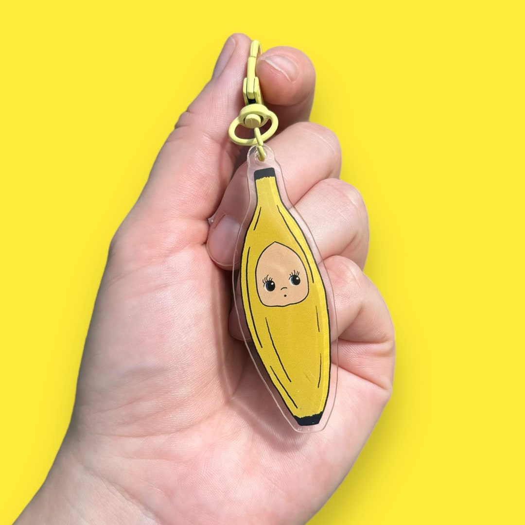 Banana Kewpie Acrylic Keyring - Etsy