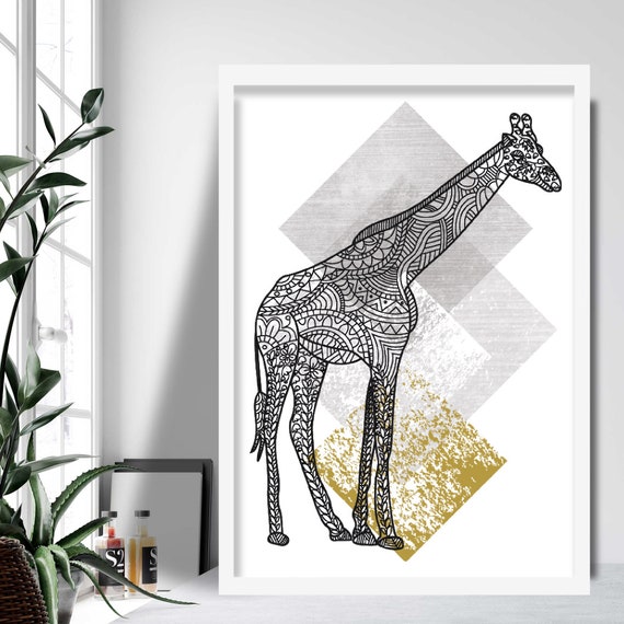 Tribal Print Giraffe