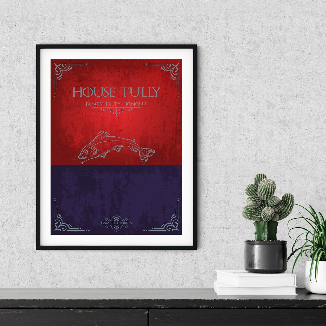 Game of Thrones House Tully Art Print Digital Download - Unique GOT ...
