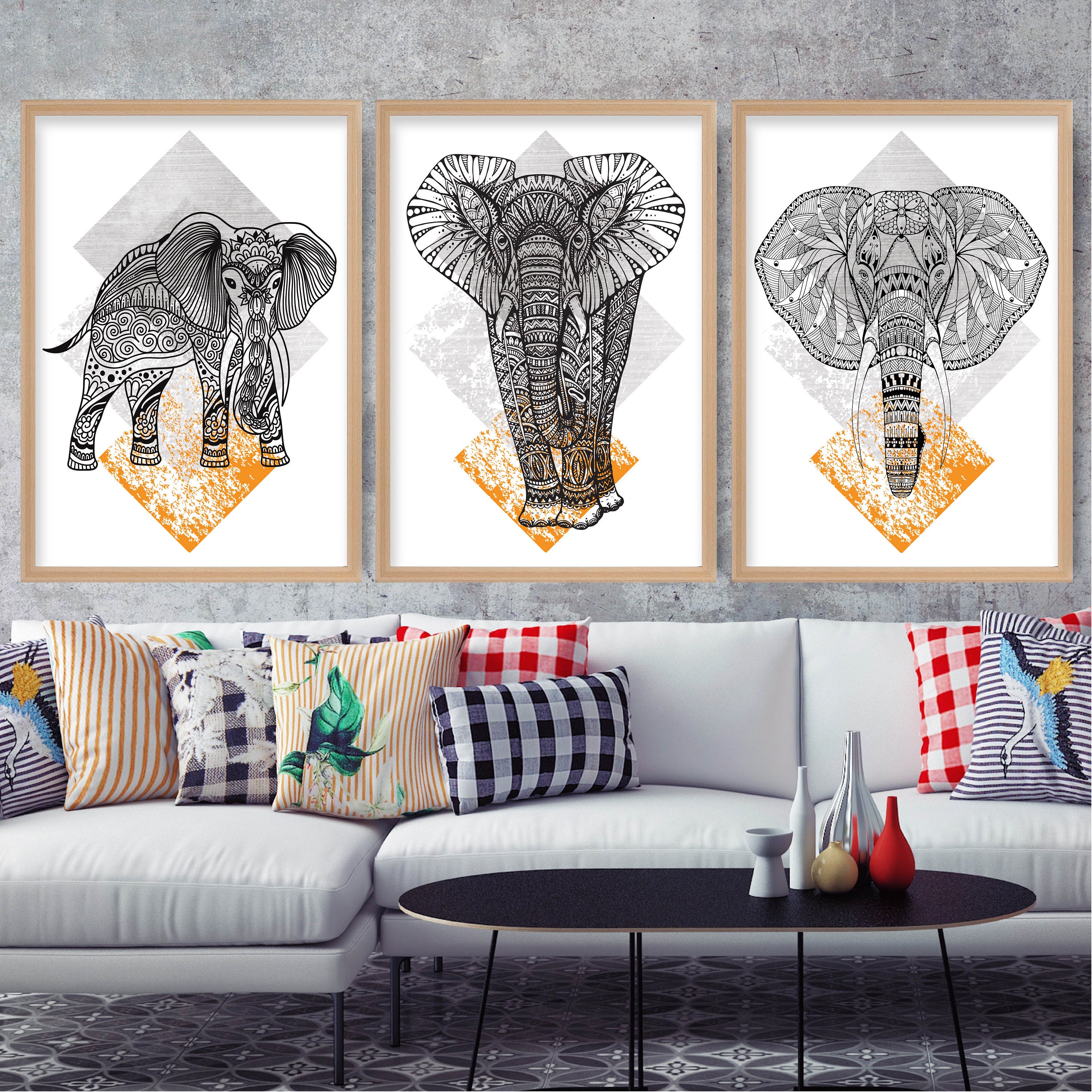 Colorful Aztec Elephant