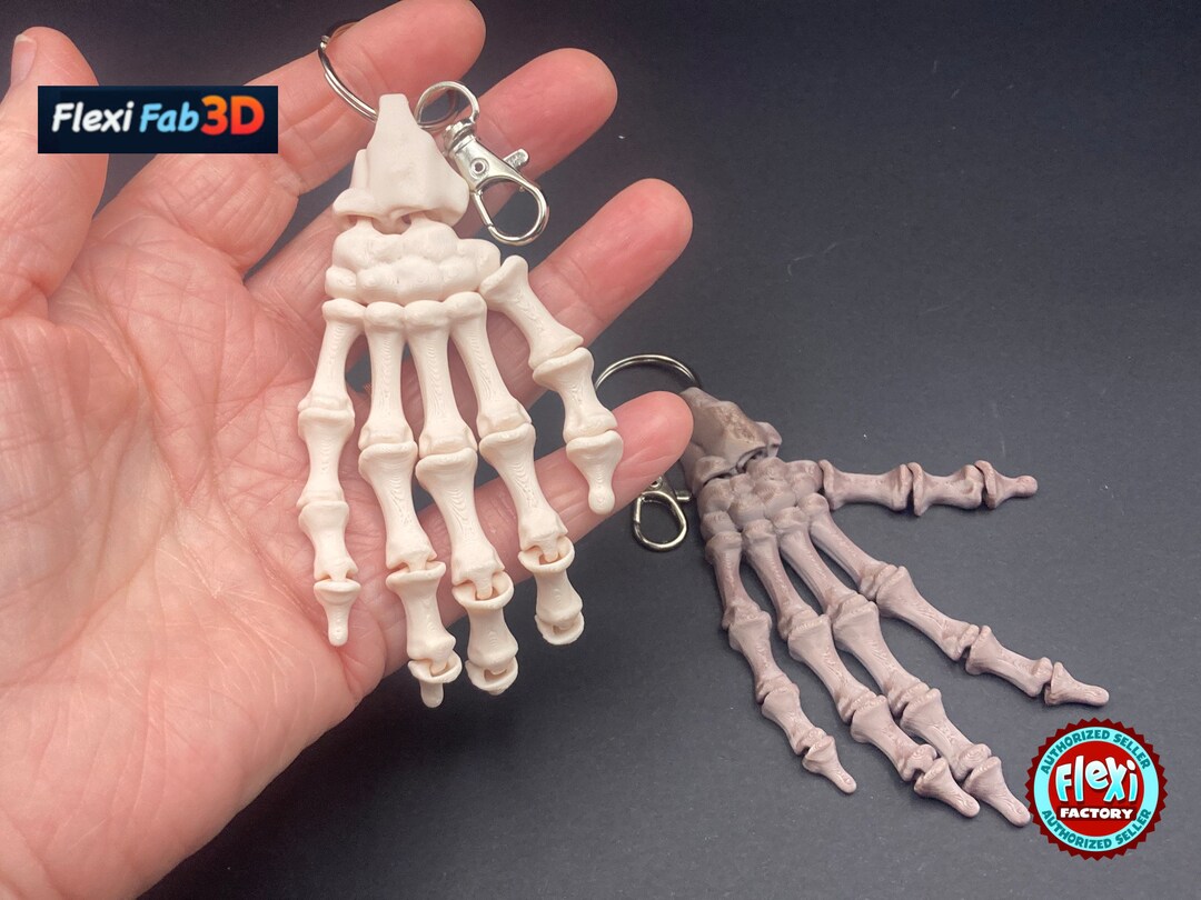 3D Skeleton Hand Keychain Gothic Accessory, Halloween Gift, Ideal for ...