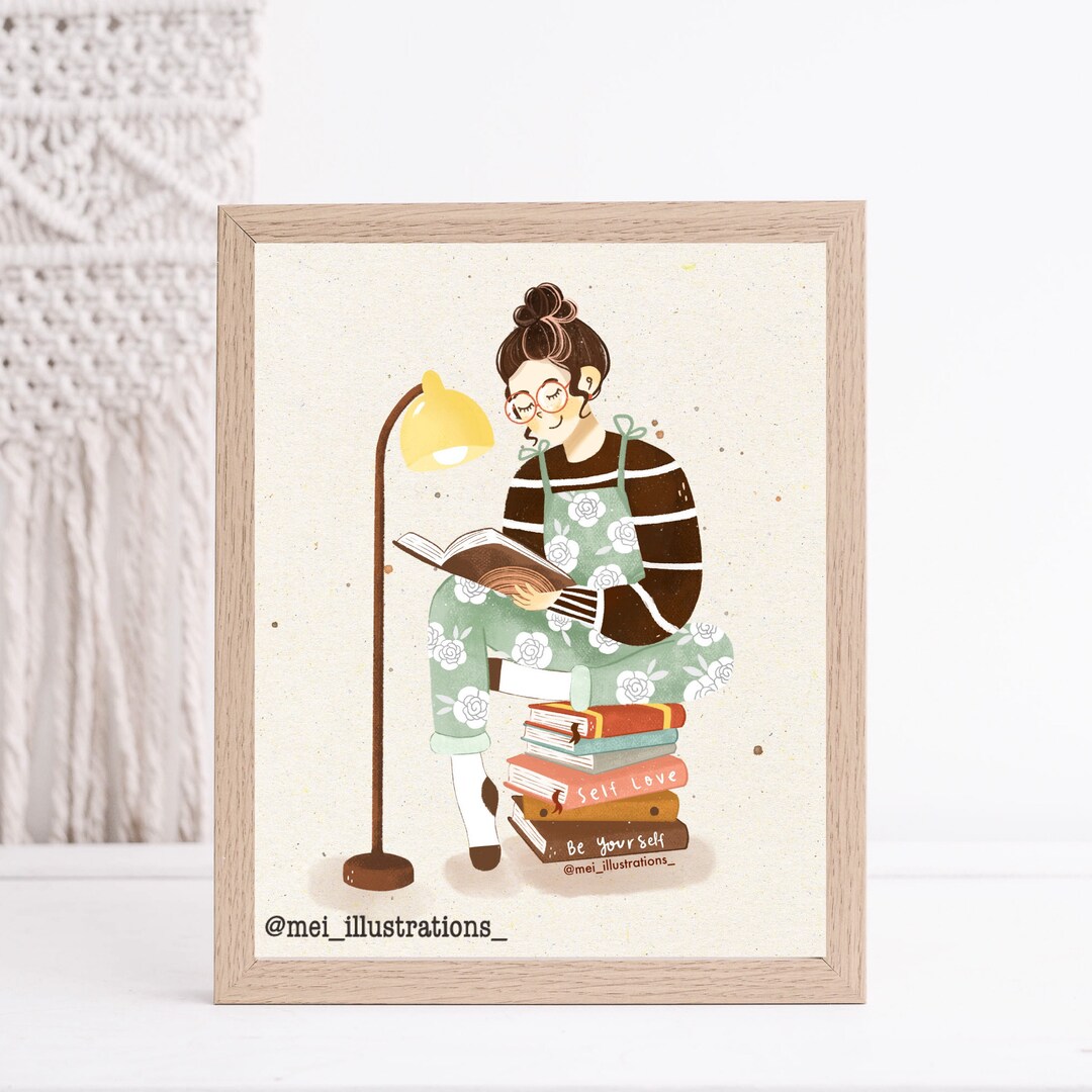 Art Print, Handmade Art Print, Bookish Art Print, Digital Art Print ...