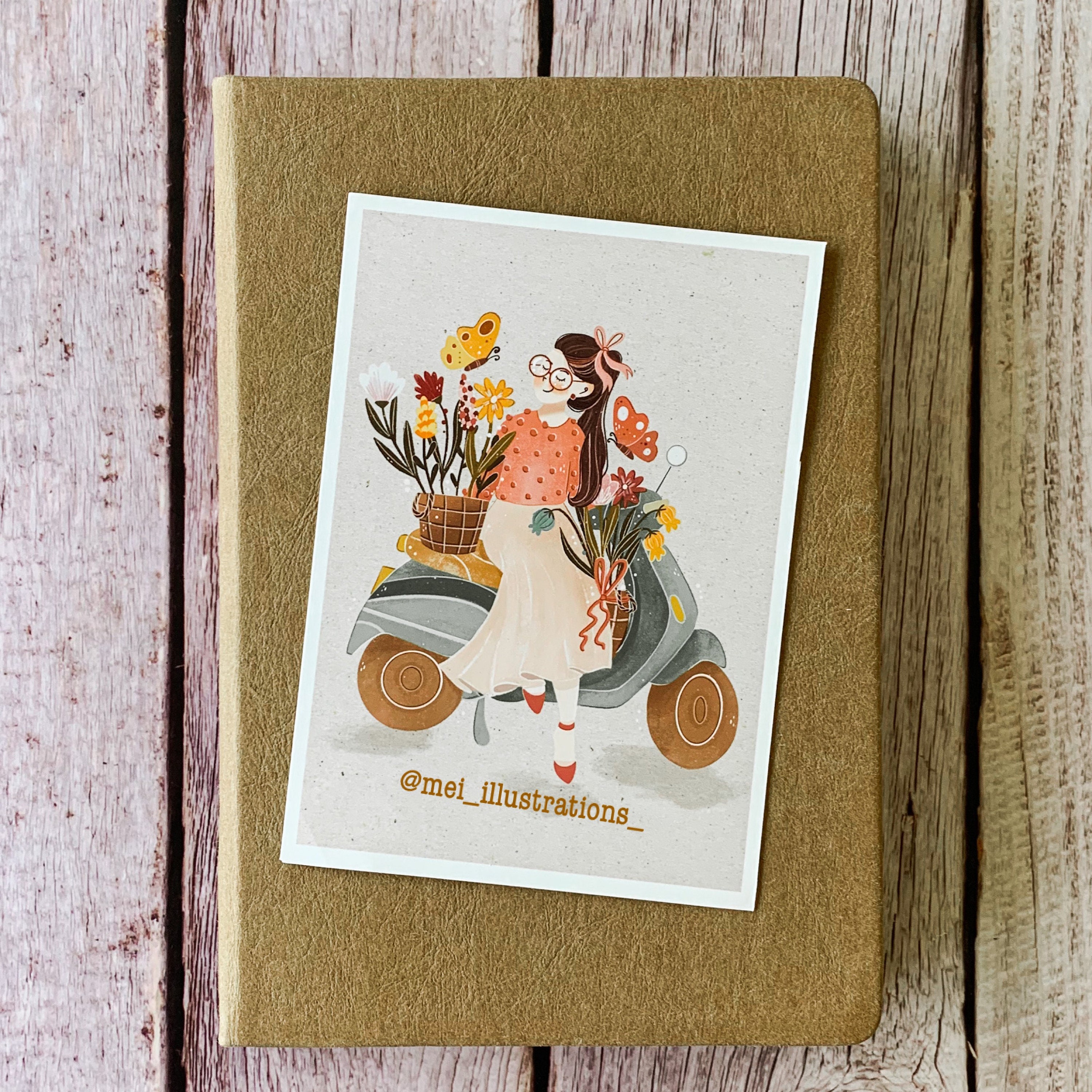 Art Print Handmade Art Print Floral Girl Art Print Digital - Etsy