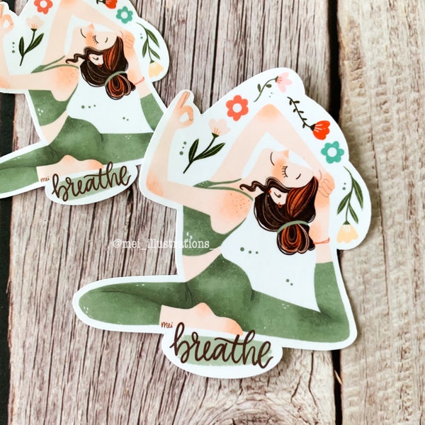 Yoga Stickers - Etsy