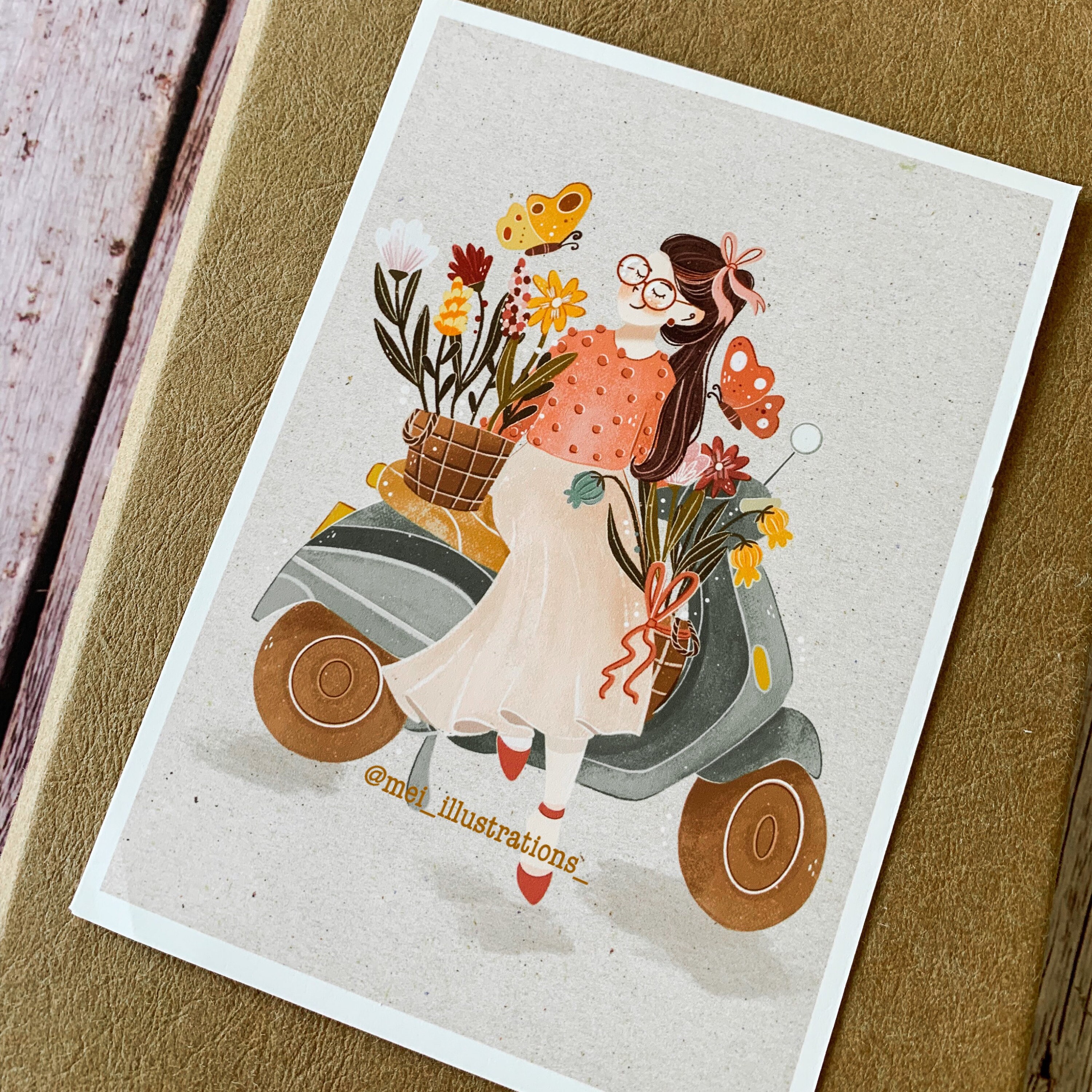Art Print Handmade Art Print Floral Girl Art Print Digital - Etsy