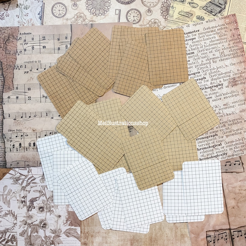 BUNDLE Grid Notepad Sticker Set Grid Memo Pad Grid Notepad | Etsy