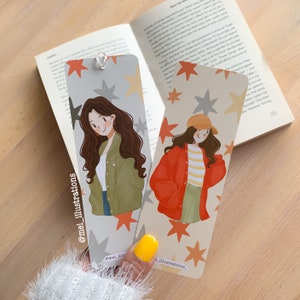 Girls Bookmark, Girl Bookmark, Bookmarks, Book Lover Gift, Reading ...