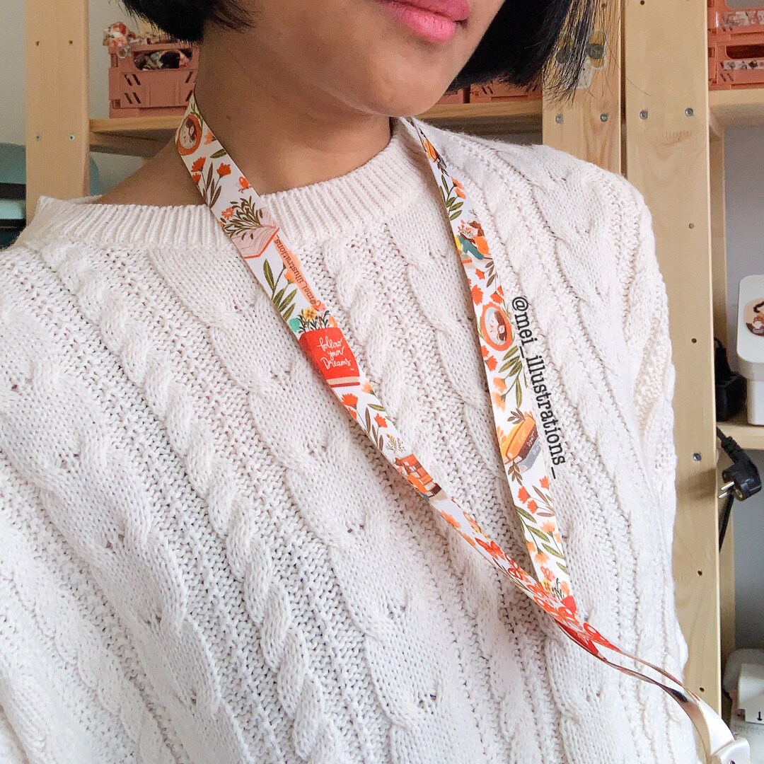 ORIGINAL DESIGN, Lanyard, Long Lanyard, Dreams Lanyard, Floral Lanyard ...