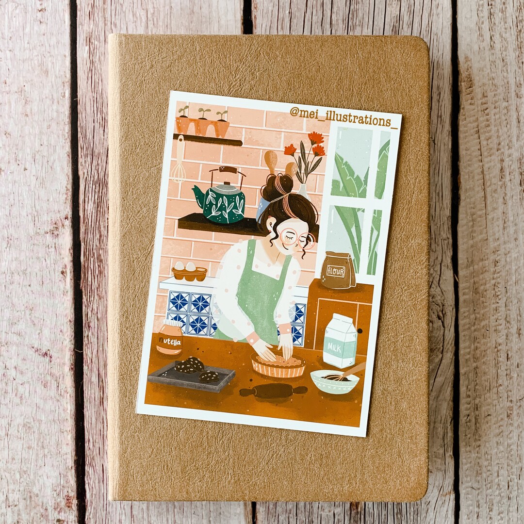 ORIGINAL DESIGN, Art Print, Handmade Art Print, Baking Art Print ...