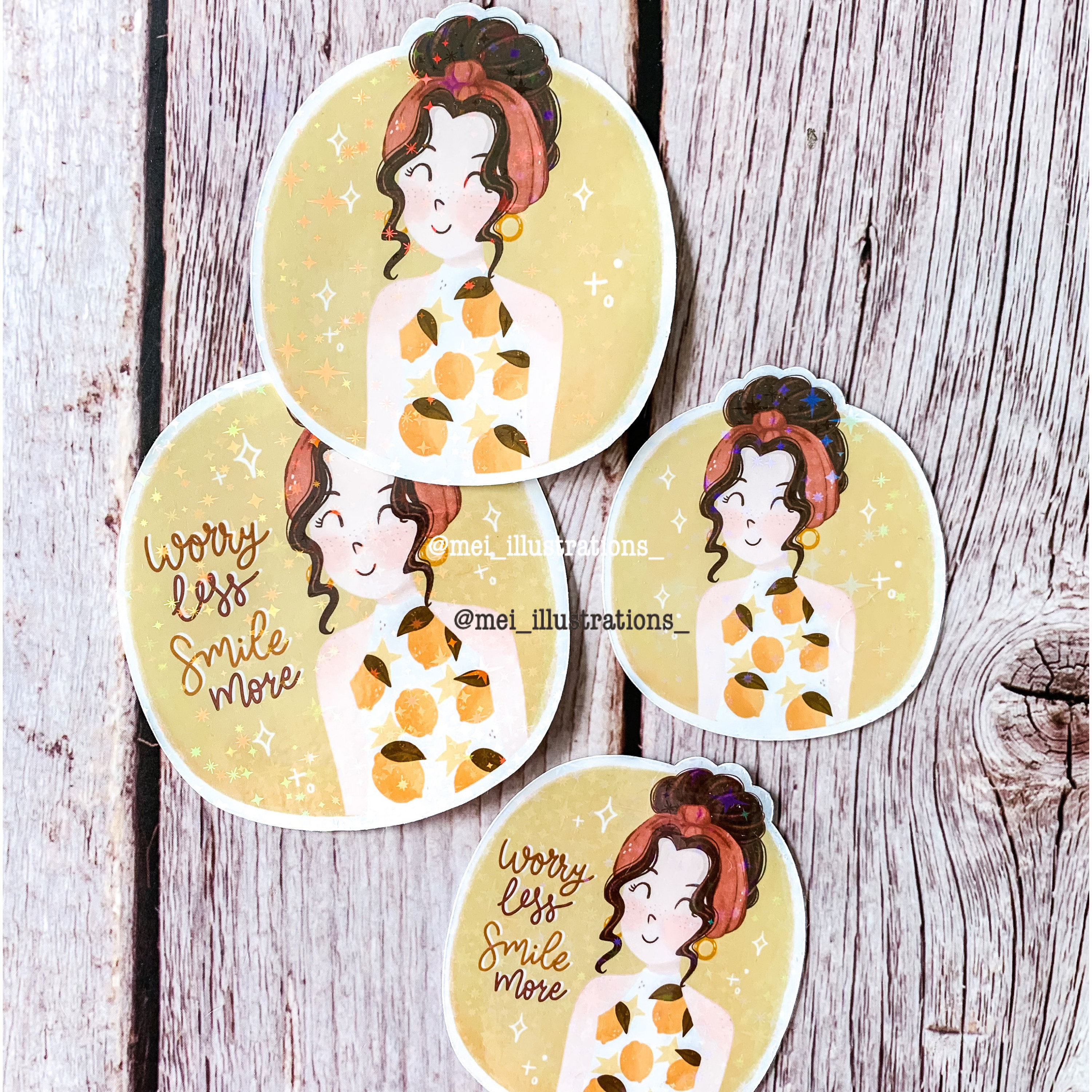 ORIGINAL DESIGN, Happy Girl Sticker, Girl Sticker, Quote Sticker ...