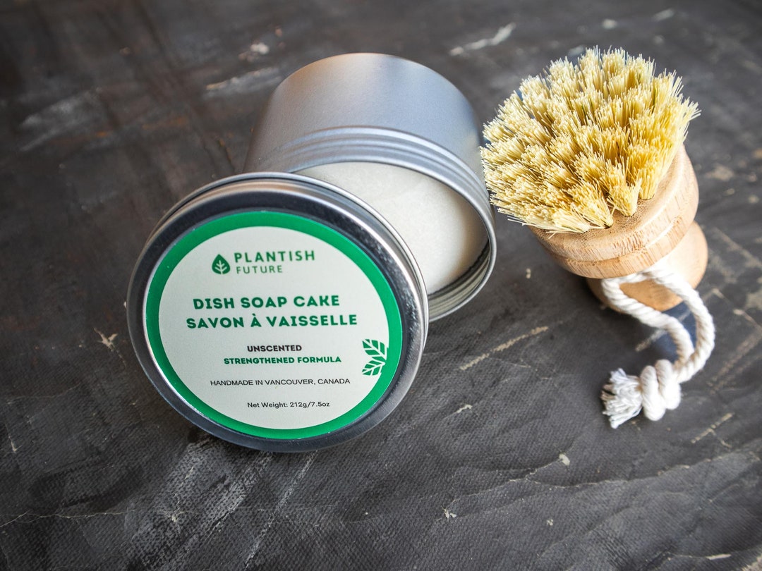 Solid Dish Soap Cake 7.5 Oz | Organic Kitchen Soap Bar Dishwashing Soap ...