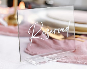 Acrylic Wedding Table Sign - Etsy