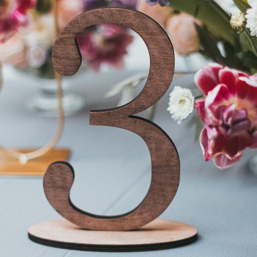 Wooden Table Numbers Wedding Decor Table Numbers Wedding - Etsy