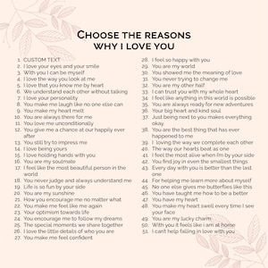 Box 30 - 50 Reasons Why I Love You, Long Distance Relationship Gift for ...