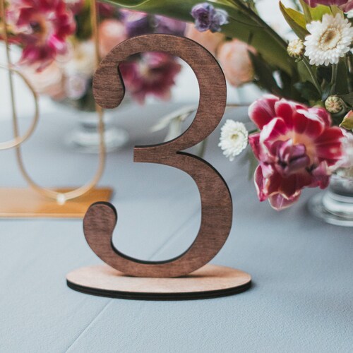 Table Numbers Rustic Wood Wedding Decor Table Decor Event - Etsy