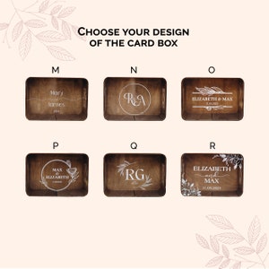 Crafted Memories, Personalized Wood and Acrylic Card Box for Your ...