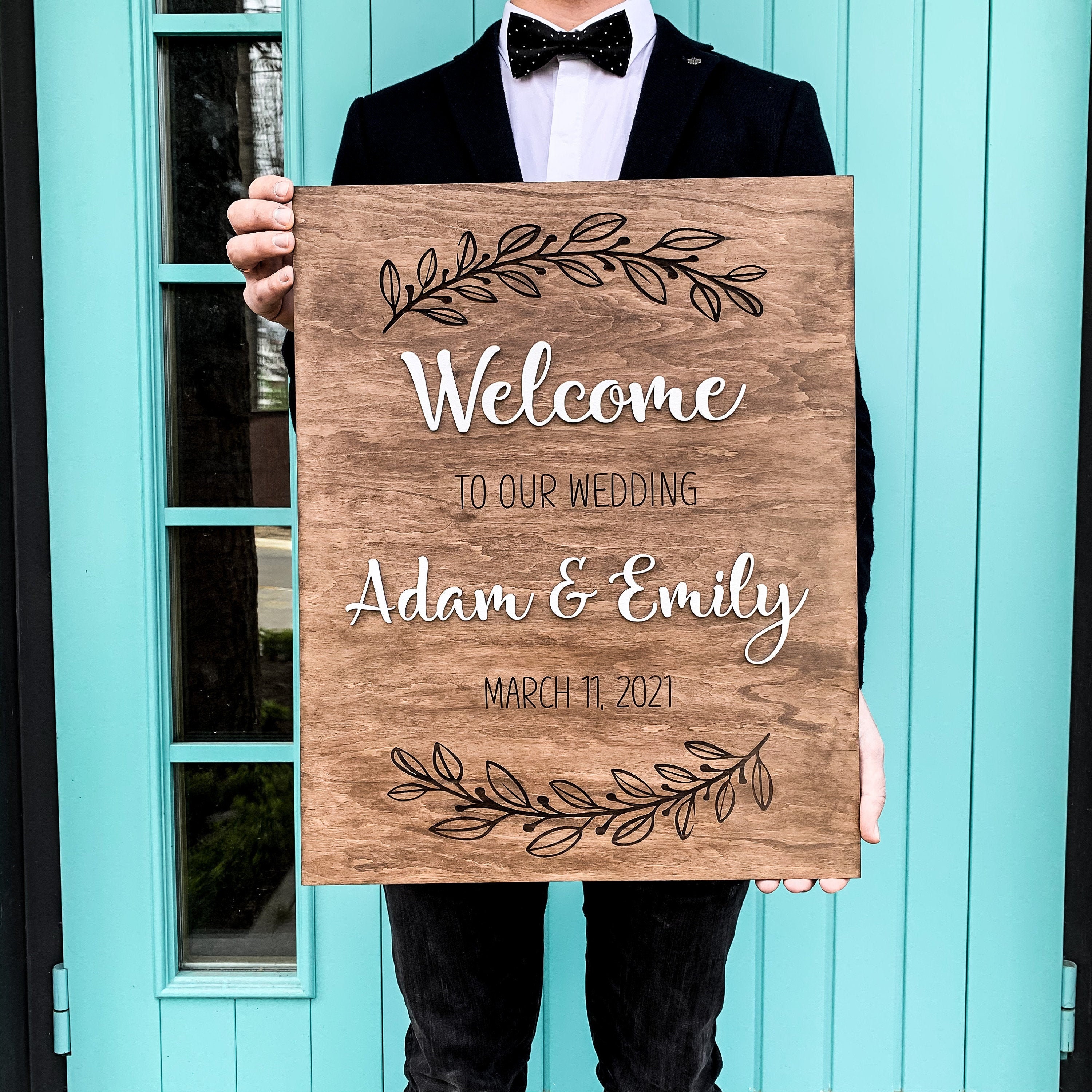 Rustic Wedding Decor Wedding Reception Welcome Sign | Etsy