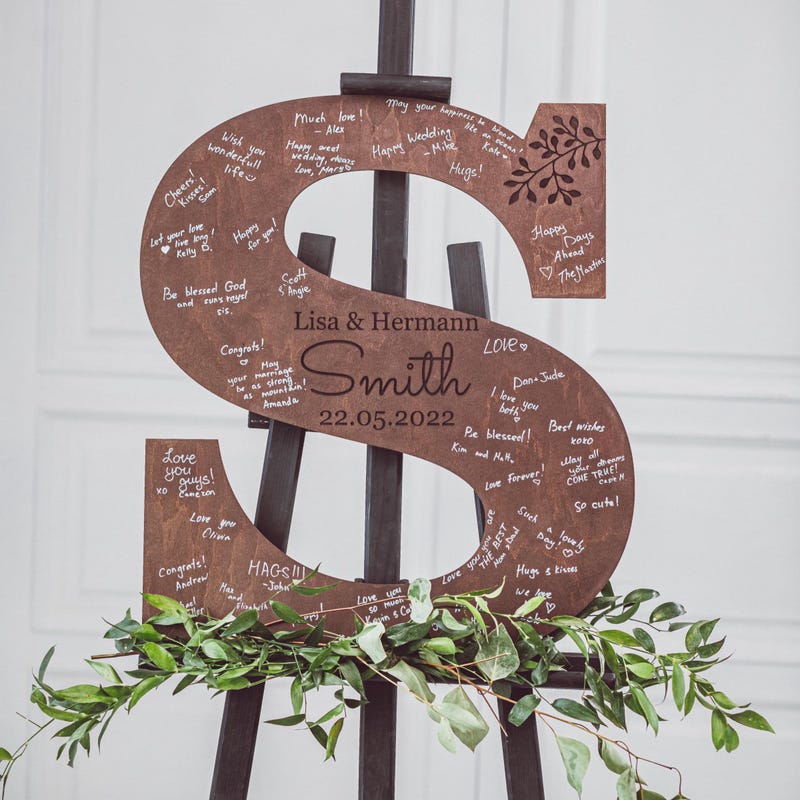 Initial Guest Book - Etsy