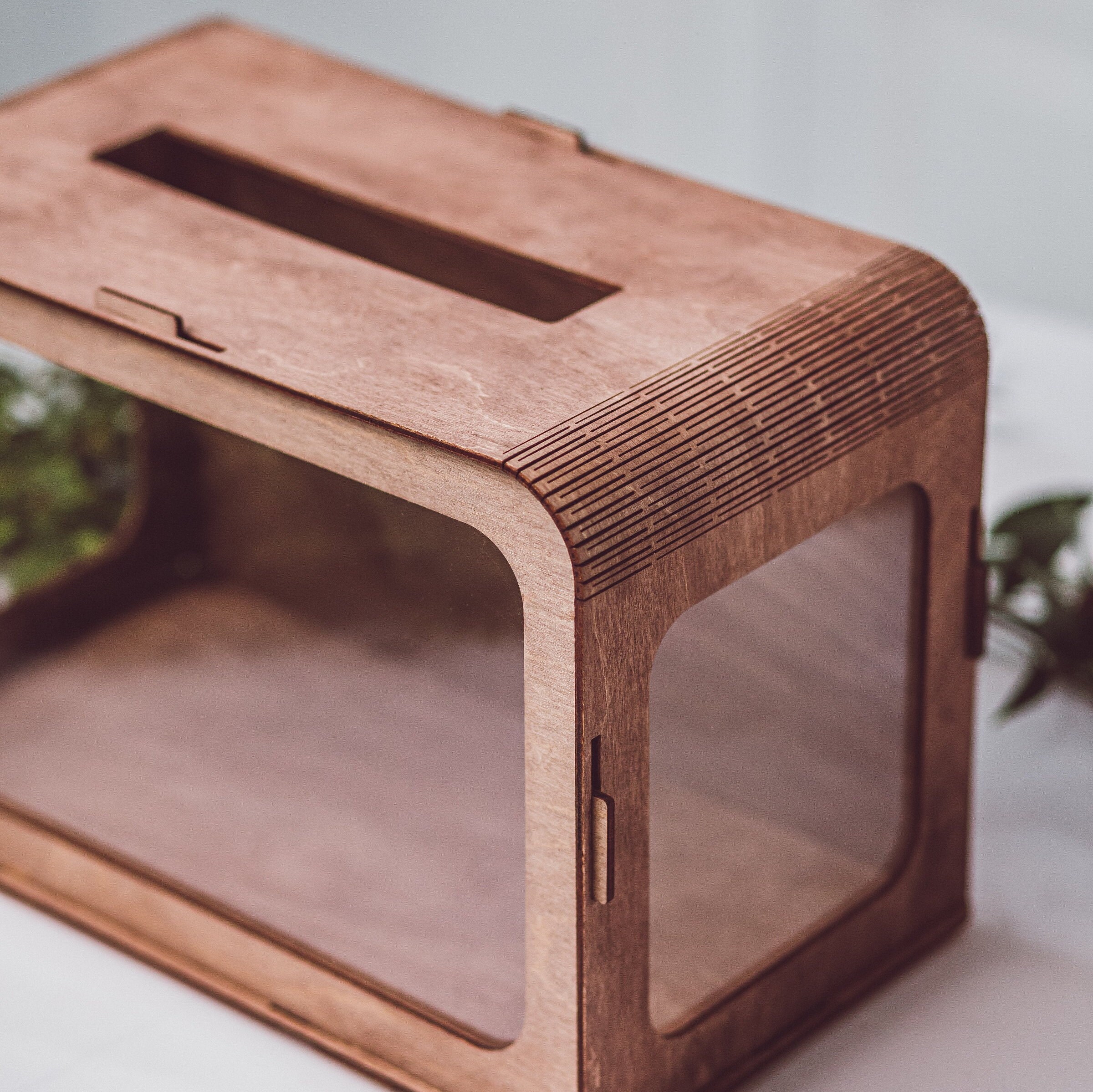 Wedding Money Box Custom Wedding Box Wood and Acrylic Card - Etsy UK