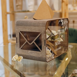 Crafted Memories, Personalized Wood and Acrylic Card Box for Your ...